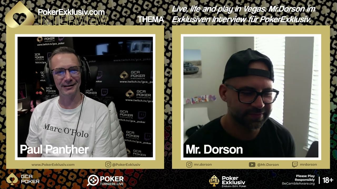 Mr. Dorson im Pokerexklusiv Interview mit Paul Panther - Pokerexklusiv ...