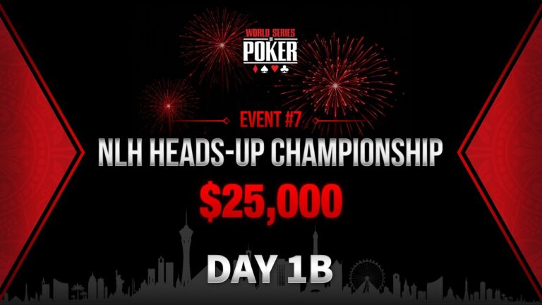 WSOP 2026: $25,000 NLH Heads Up Championship - Day 1B - Livestream (ab ...